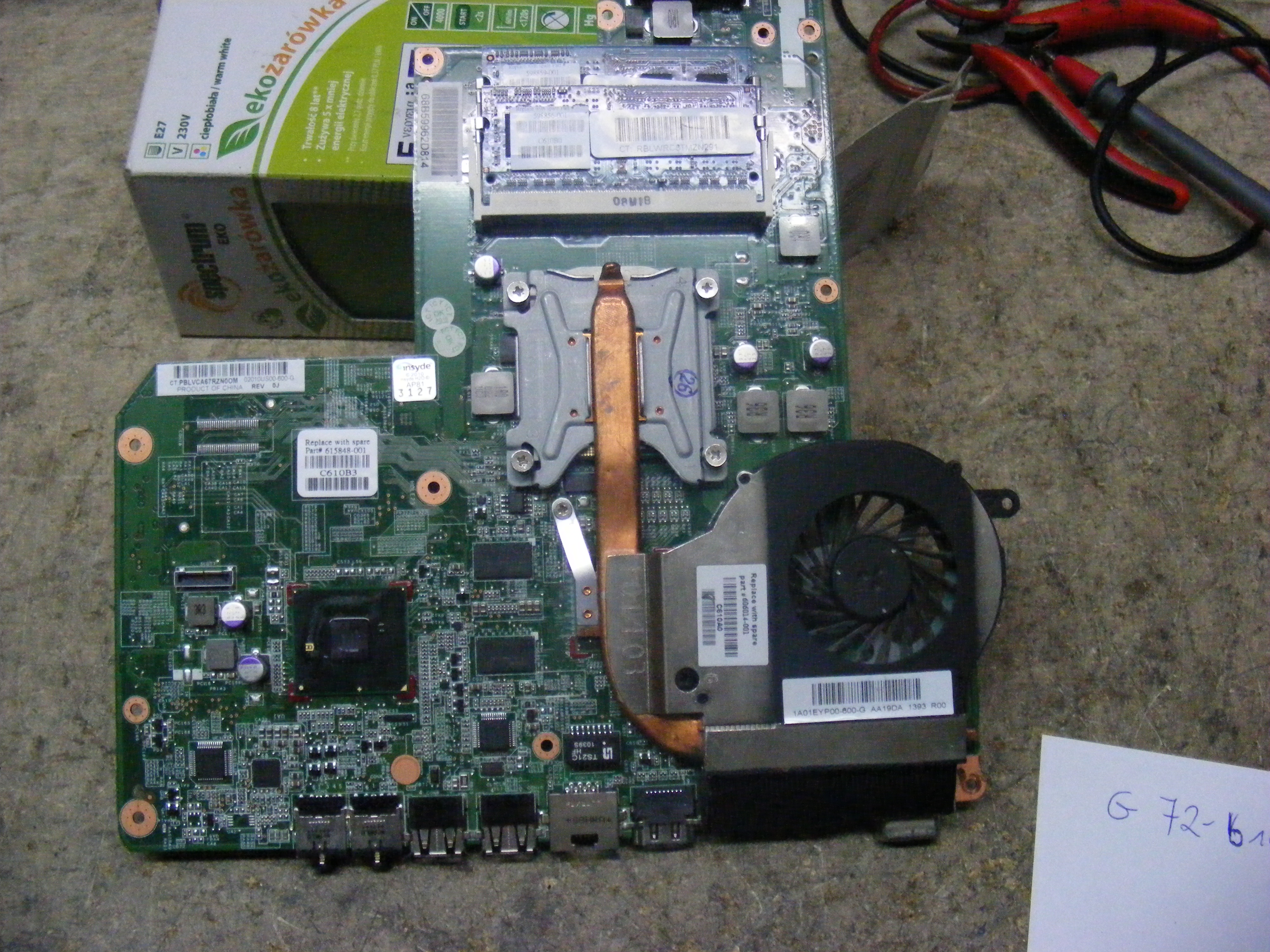 Bakujące elementy w HP G72-b10SW • Forum ELVIKOM